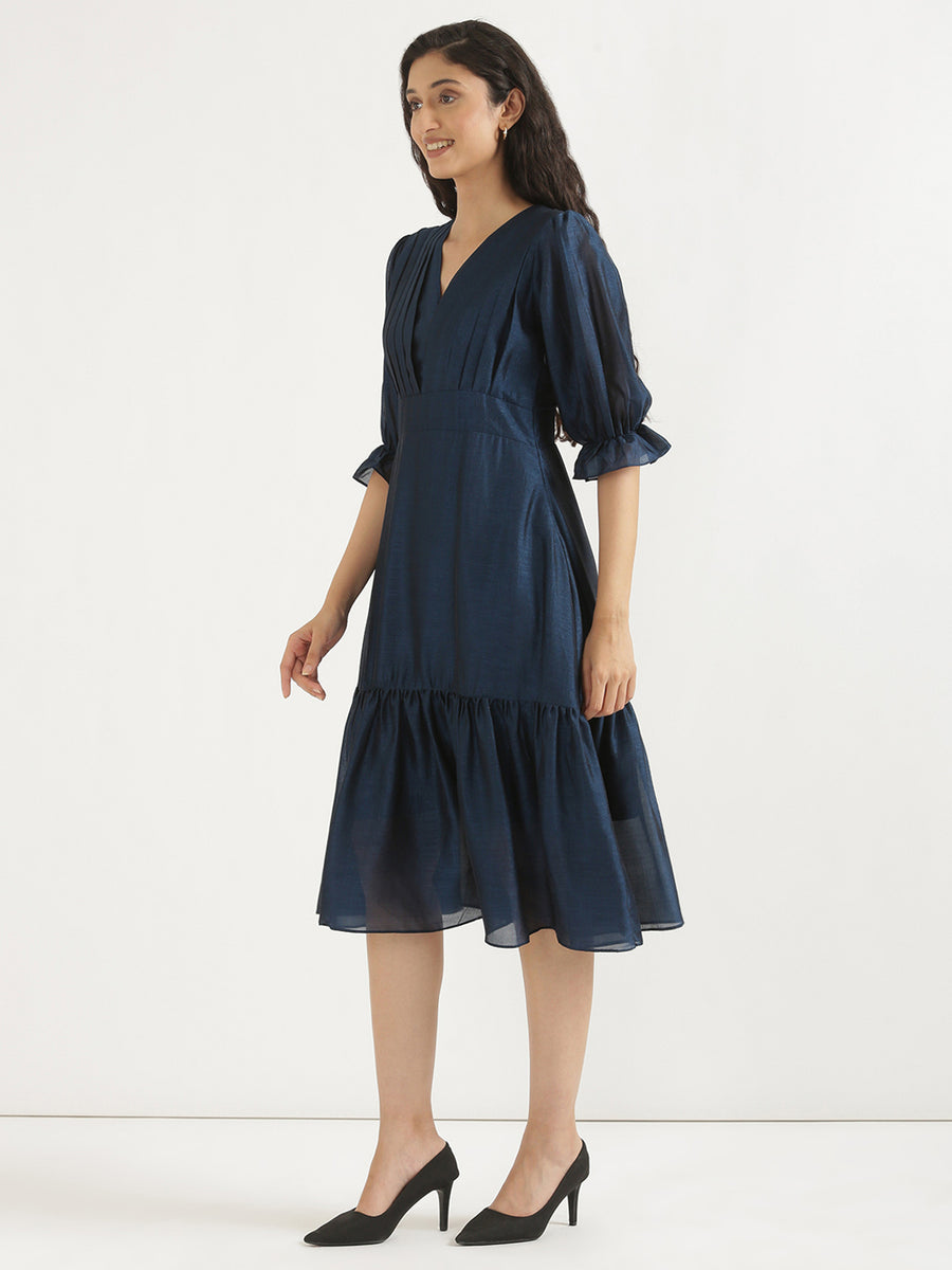 Navy Blue Queen Dress – SUTI-KAPDA