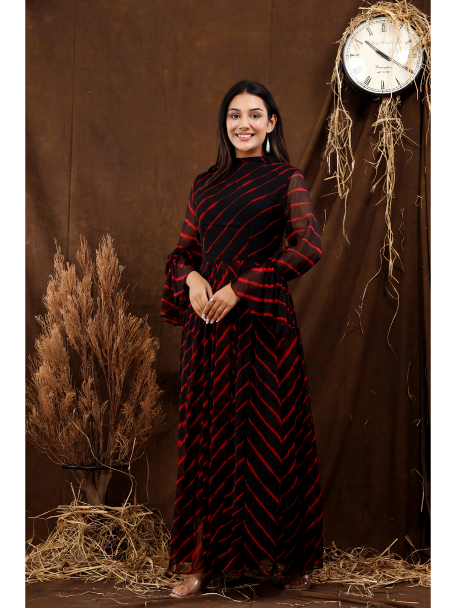 Chiffon Lehria Dress – SUTI-KAPDA